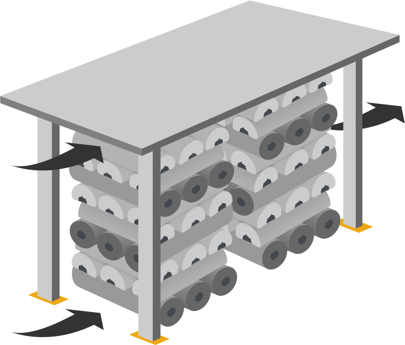 The Best Way to Store and Dry Your Wood | Calore Fireplaces